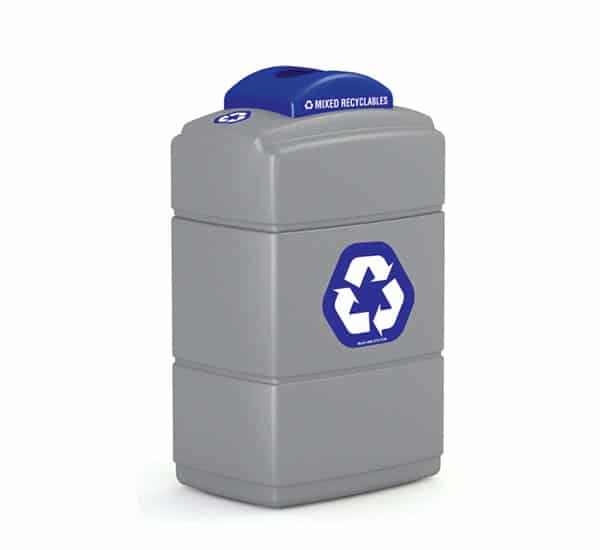 Custom Logo Trash Cans & Site Furnishings | Commercial Zone Products